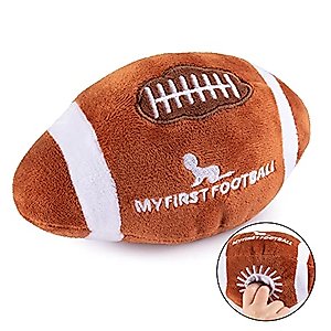 Plush Baby Football Rattle | Learning Content | Great Gift for Baby and Toddler Girls or Boys | 0-36 Months