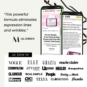 𝗪𝗜𝗡𝗡𝗘𝗥 𝟮𝟬𝟮𝟯* Anti Wrinkle Face Cream for Women, Face Moisturizer with Anti Aging Peptides with Collagen, Vitamin C and Hyaluronic Acid, Hydrating Day and Night Wrinkle Cream for Face