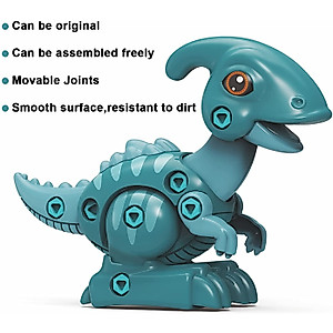 Ankemei Dinosaur Toys, Take Apart Dinosaur Toys for Kids, Learning Educational Construction Building Kids Toys, Stem Dinosaur Toy Set Birthday Gifts for Age 3-6Year Old Boys Girls