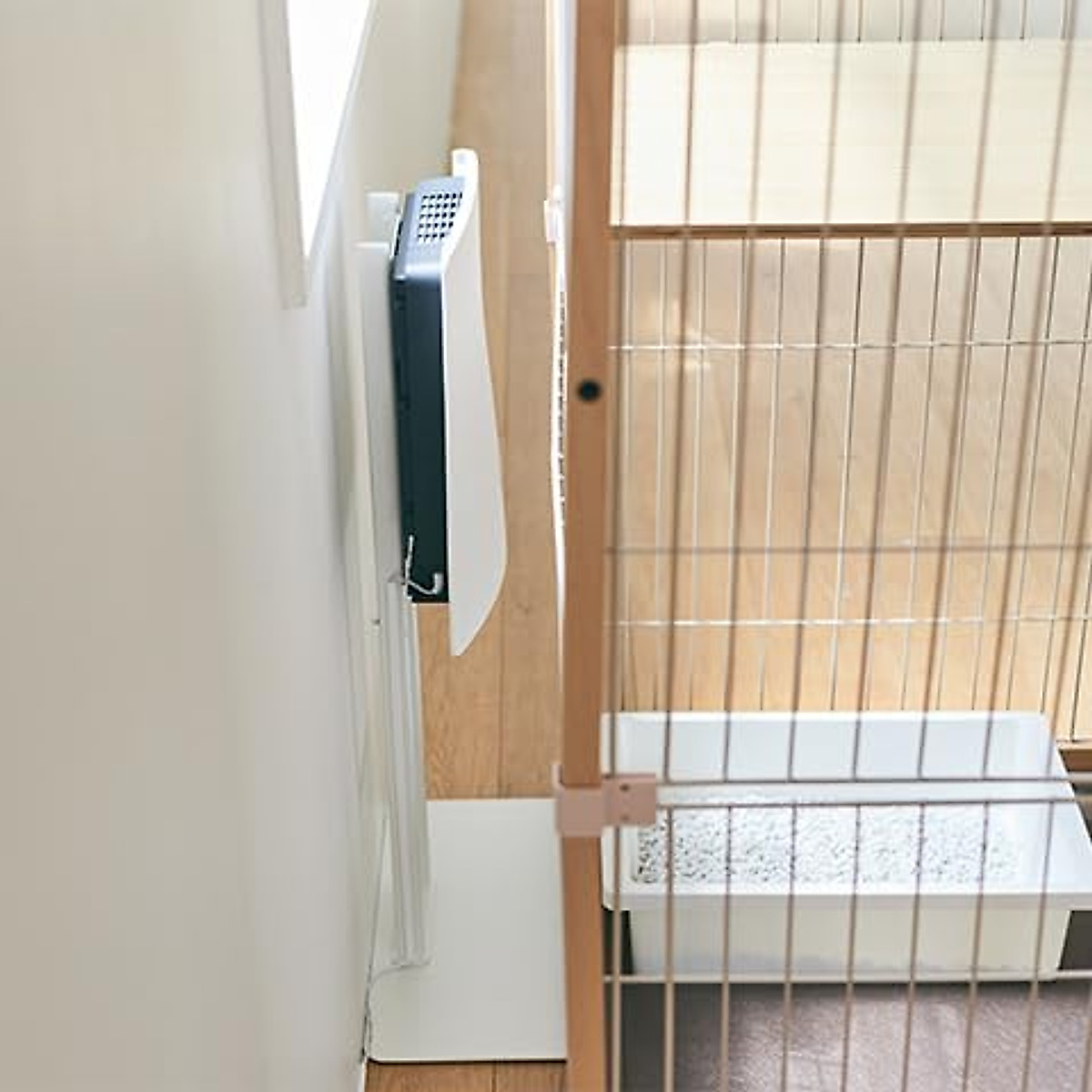 Sunstar QAIS Air Purifier Stand Bundle for Strong Odor, Viruses & Bacteria - Filterless, Quiet Wall-Mount Air Cleaner for Home, Bedroom - Pet Odor Eliminator, Cat Litter, Ammonia, Strong Smell Remover