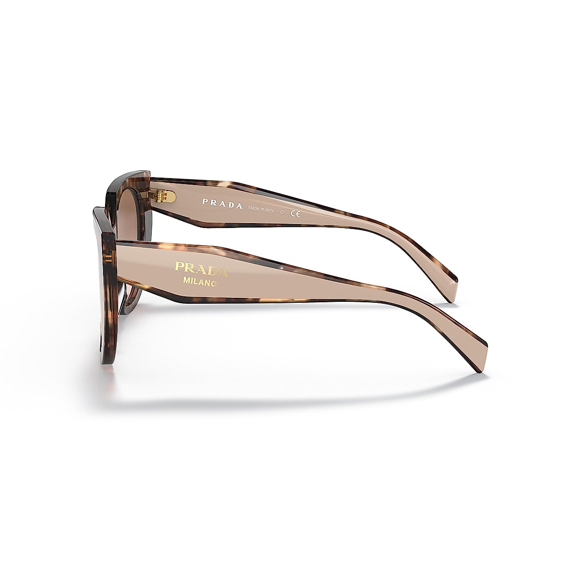 Prada PR 14WS Caramel Tortoise/Powder/Brown Gradient One Size