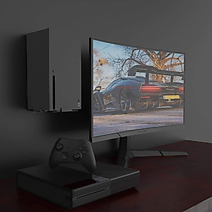 Wall Mount for Xbox Series X, Wall Mount Wall Bracket Holder Horizontal Upward Facing, Media Furniture Audio Video Shelving