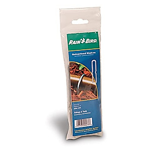 Rain Bird GS50/10PS Drip Irrigation 6" Galvanized Wire Stake for 1/2" Tubing, 10-Pack - Packaging May Vary