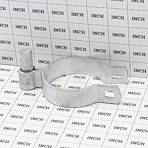 Pressed Steel Chain Link Fence Post Hinge w/Bolt 3" [2 7/8" OD] x 5/8" | Heavy Duty Hinges | (Pack of 2)