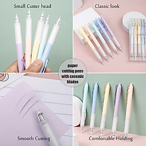 25 Pcs Craft Cutting Tools, Paper Cutter Pens with Tungsten & Ceramics Head, Quick Dry Glue Pen, Art Blade for Papercrafts Handmade Engraving DIY Drawing
