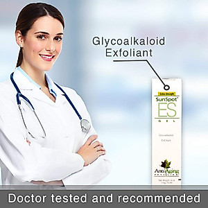 Lane Innovative - SunSpot ES, Natural Exfoliating Gel, Skin Rejuvenating Ingredients, Including Aloe Vera and Tea Tree Oil (0.5 Ounce)