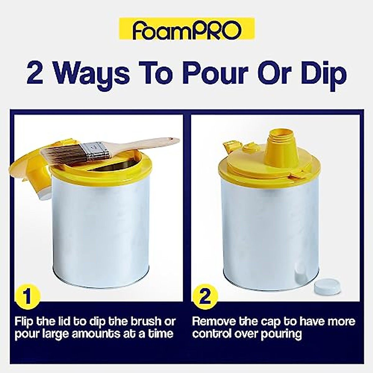 Foampro 134 1-Gallon Paint Lid & Pouring Spout, No Size