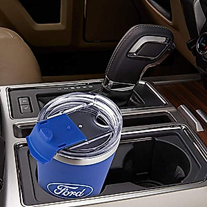 Helm Ford Basecamp Insulated Tumbler, Travel Coffee Mug With Lid, Blue, 20 Oz.