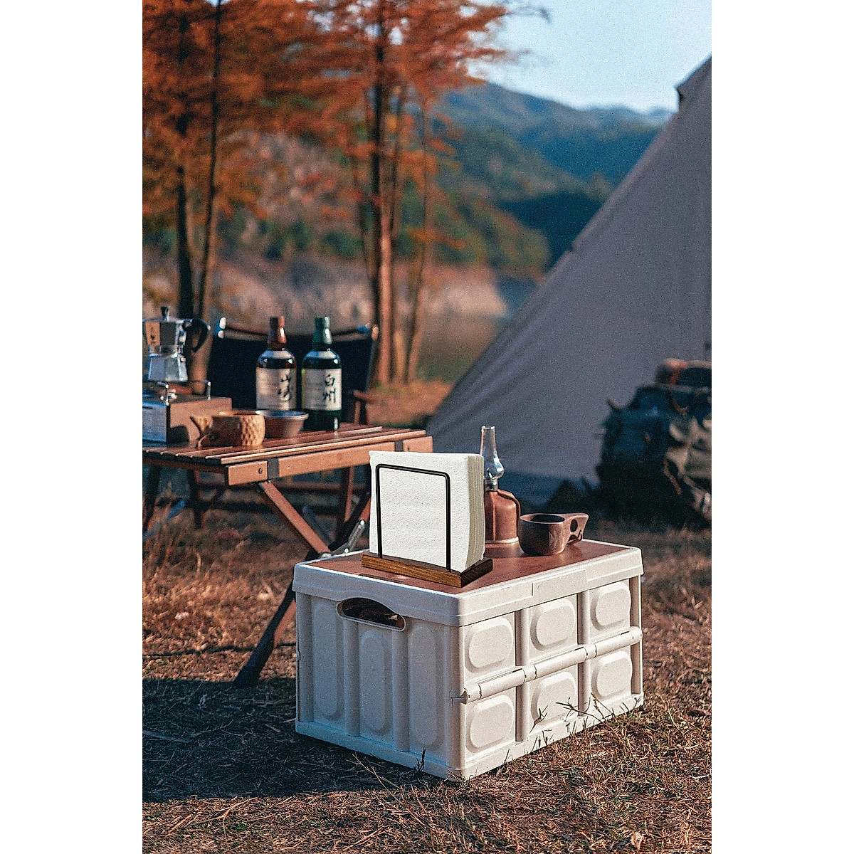 WWW-WOODART Napkin Holder for Table Napkin Holders for Kitchen Napkin Holder Wooden Napkin Holder for Table Rustic Napkin Holder Napkin Holder Standing Brown Napkin Holder Farmhouse Napkin Holder