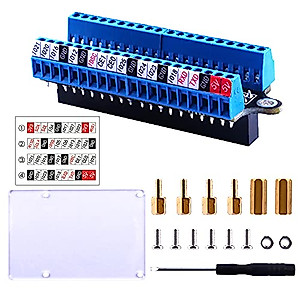 GeeekPi Micro GPIO Terminal Block Breakout Board Module for Raspberry Pi, GPIO Expansion Board Micro Connector for Raspberry Pi 4B/3B+/3B/2B/Pi Zero/Pi Zero W/Pi Zero 2 W