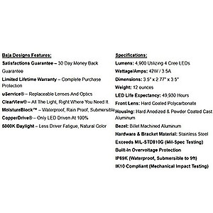 Baja Designs 597803 Squadron-R Pro, Pair Driving/Combo LED