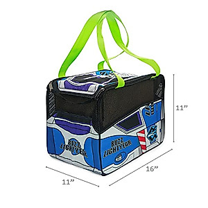 Buckle-Down Disney, Toy Story, Buzz Lightyear Spaceship Bag, Pet Carrier, Polyester Canvas, (IPC-DYANS)
