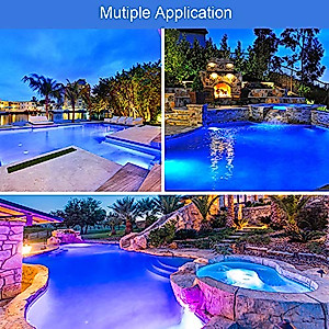 COOLWEST 120V LED Spa Lights Bulb 12W RGB Multi Color LED Spa Light with Remote for Most Spa Fixture Hot Tub Spa Inground Pool Bulb Replacement Bulb E26 Base