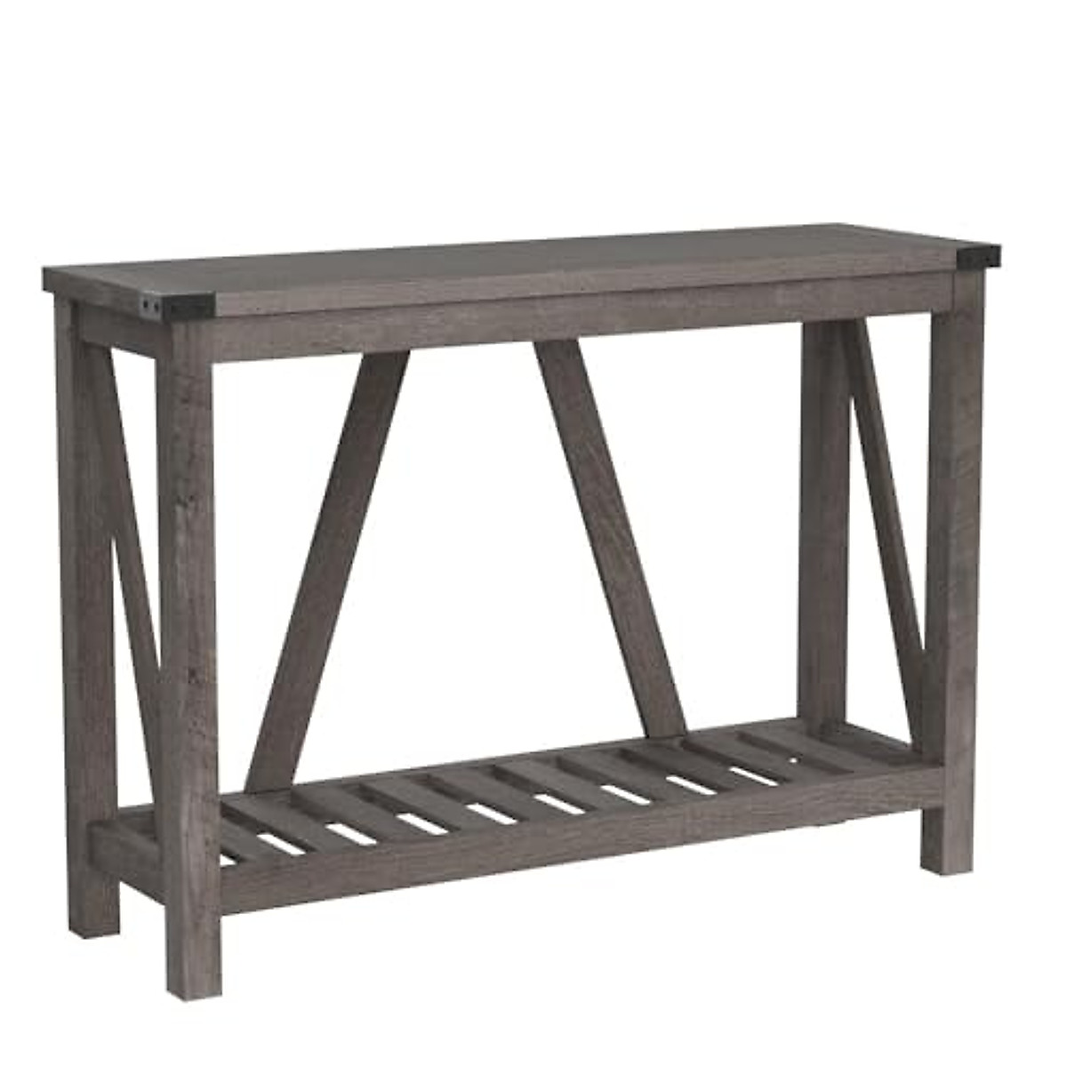 JOINHOM Entryway Table - Wood Console Table with Shelves, Farmhouse Sofa Table for Entryway, Living Room, Hallway