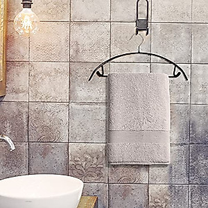 Nature-Smile 20 Pack Non Slip Suit Hanger,Coat Jacket Hangers,Sweater Hangers,PVC Coating Metal Hangers for Pants,Shawls,Belts,Bras - Dimple & Crease Free T Shirt Hangers,Black Color…