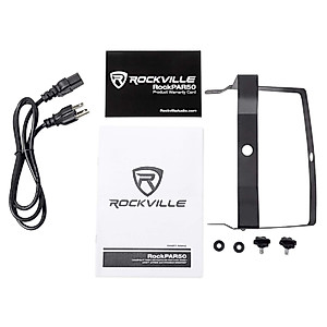 (24) Rockville LED RGB Par Can Wash Light + Dual Bracket Bundle: (1) Lighting Controller + MIDI Control, (1) 25ft 3 Pin DMX Lighting Cable, (23) 10ft 3 Pin DMX Lighting Cables (49 Items)