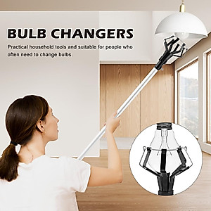 TLPCRKI 3-13FT Light Bulb Changer for High Ceilings, High Reach Light Bulb Changerwith Baskets and Suction Cup, Bulb Removal Tool for High Ceilings and Recessed Lights