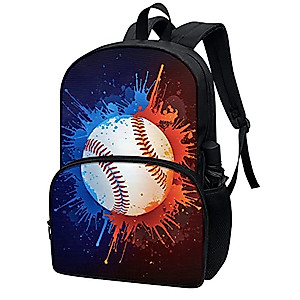 DMOYALA Ice and Fire Football Backpack for Girls Elementary School Kid Bookbag Aesthetic Preppy Girls School Bag Book Bag Laptop Daypack Rucksack