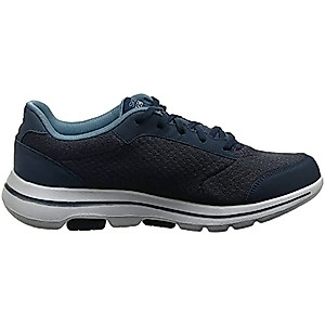 Skechers mens Gowalk 5 Qualify - Athletic Mesh Lace Up Performance Walking Shoe Sneaker, Navy, 11 US