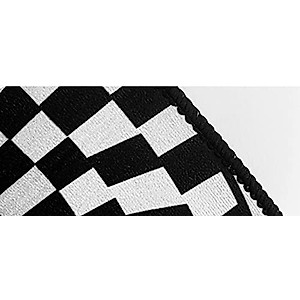 Livingart Modern Plaid Checkered LIM Purple Area Rug for Living Room Dining Room Bohemian Chic Lattice Geometric Pattern Playroom 6x9ft