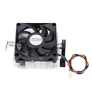 Hydraulic Bearing CPU Cooling Fan, Black CPU Cooler, Large Air Volume 12V CPU Fan, Excellent Heat Dissipation Performance for AM2 AM3 AM3+ FM1 FM2 FM2+