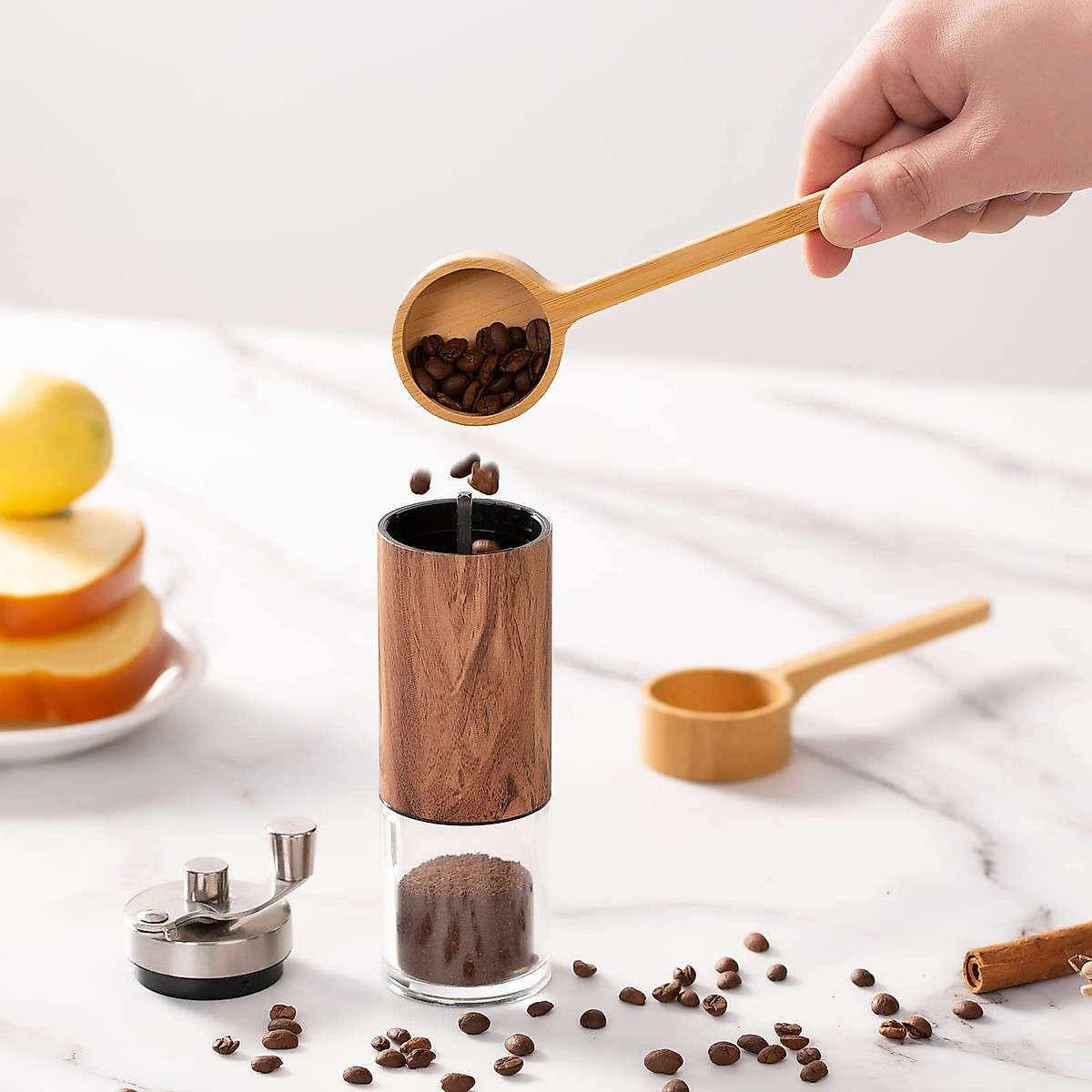 bamboo scoop wooden coffee scoop for jars Long handle scoop Measuring scoop