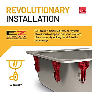 KINDRED CDLA3322-7-1N Creemore 33-in LR x 22-in FB x 7-in DP Drop In Double Bowl 1-Hole Stainless Steel Kitchen Sink, 33" x 22"