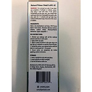Lyon Lash Eyelash Extension Primer 1.7FL.OZ (50ml) / Cleanser/Protein & Oil Remover | Increase Adhesive Bonding Power & Retention | Pretreatment for Semi Permanent Eyelashes Extensions Glue Supplies