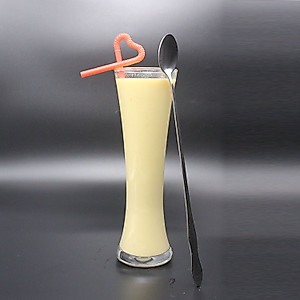 SellerWay Long Handle Spoon, 12-inch Stainless Steel Iced Teaspoon for Mixing, Cocktail Stirring, Coffee, Set of 6