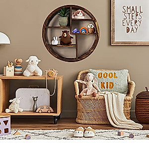 FTUREERA Crystal Shelf Display for Stones, Essential Oils & Whichy Decor, Wall Hanging Decor for Bedroom, Unique Crystal Holder for Meditation Decor