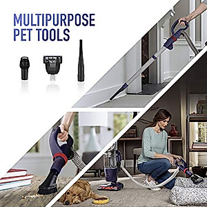 Hoover Power Drive Bagless Multi Floor Upright Vacuum Cleaner with Swivel Steering, for Pet Hair, UH74210M, Purple