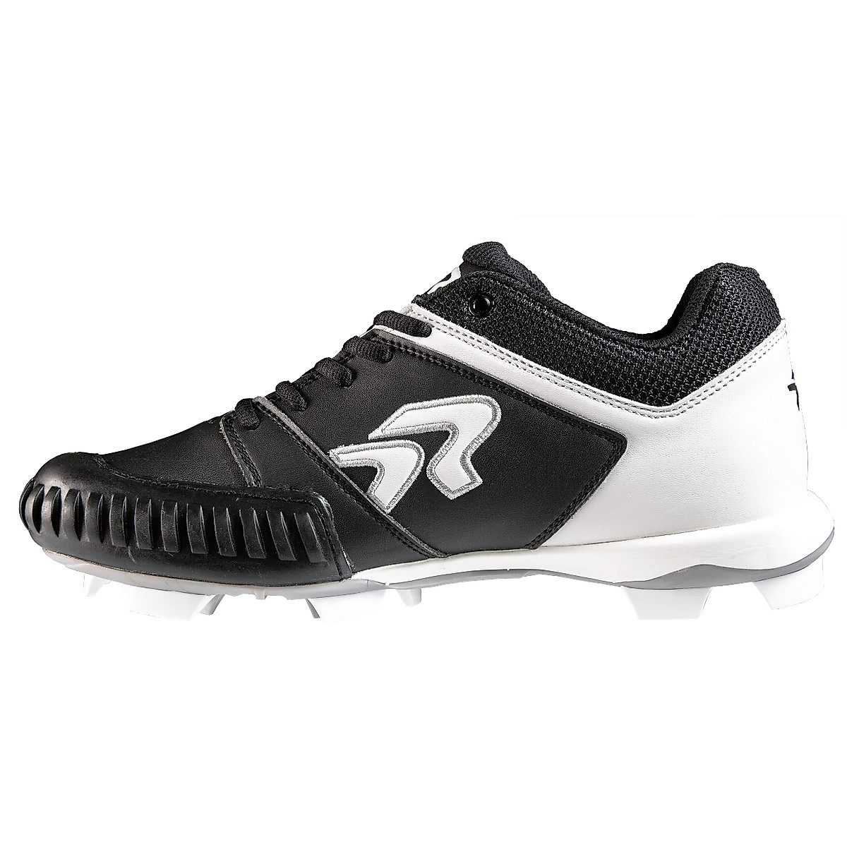 Ringor - Women's Flite Molded Pitching Softball Cleats (7.5 - White/Silver)