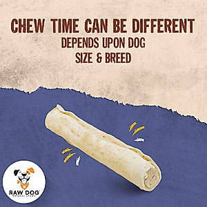 Raw Dog Collagen Chew Sticks for Dogs, 11IN-100% Beef,Grass Fed Non-GMO Premium Odor Free Dog Chews – All Natural Dog Treats Low Fat and High Protein Dental Treats