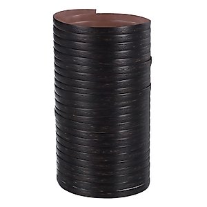 PATIKIL Wicker Repair Kit, Flat Synthetic Rattan Fix Kit Plastic Patio Chair Replacement DIY Set for Wicker Furniture Rattan Chair Sofa, Deep Black