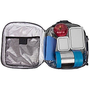Insulated Lunch Box w Snack Pocket & Water Bottle Holder- Boys or Kids School Lunchbox Tote Keeps Food Hotter or Colder Longer- Reusable Bag Fits Most Bento Boxes Ice Packs Nesting Containers - Shark