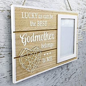 GIFTAGIRL Godmother Gifts from Godchild Picture Frame - Beautifully Worded Photo Frame Appreciation Gift from Family is an Ideal Godparent Gifts from godchild, and Arrives Beautifully Gift Boxed…