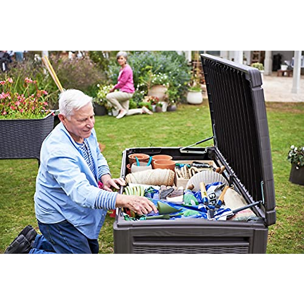 Keter Garden Storage Box Sumatra 511 L, Graphite