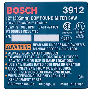 Bosch Parts 2610994137 Nameplate