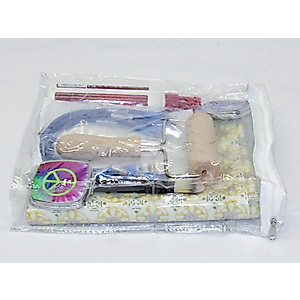 20-Pack Heavy Duty Vinyl Zippered See-Through Storage Bags (Clear) for Jewelry, Shirts, Cosmetics, Arts & Crafts Supplies and Much More! (9" x 11" x 2") 0.9 Gallon