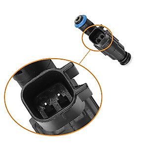 Fuel Injector 4 Holes 6Pcs | for 1999-2004 Jeep Cherokee Grand Cherokee Wrangler 4.0L Dodge Ram 1500 2500 3500 5.2L | Replace# 0280155784, 4854181, 280155784, 4667938