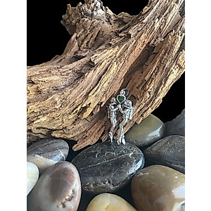 Jewelry Trends Scuba Divers Green Heart Sterling Silver Pendant