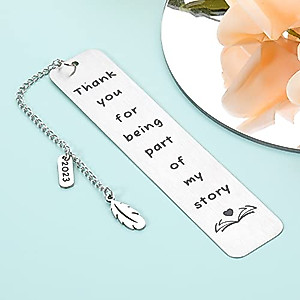 Thank You Bookmark for Women Men Book Lovers Gift Valentines Day Gift for Wife Husband Thank You Gift for Teacher Friends Coworkers Leaders Retirement Farewell Gift Birthday Christmas Stocking Suffers