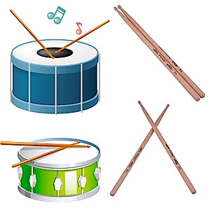 Wood Drumsticks 7A Anti-Skid Hard Professional Wooden Drum Sticks Hard Maple Wood