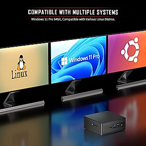 Intel NUC 11 Pro, NUC11PAHI5 Core i5-1135G7, 4.2 GHz, 4 Cores, Intel Iris Xe Graphics, 8MB Caches, 16GB RAM, 512GB SSD, Windows 11 Pro, WiFi 6.0, 4K 4-Screen Display, Business Home