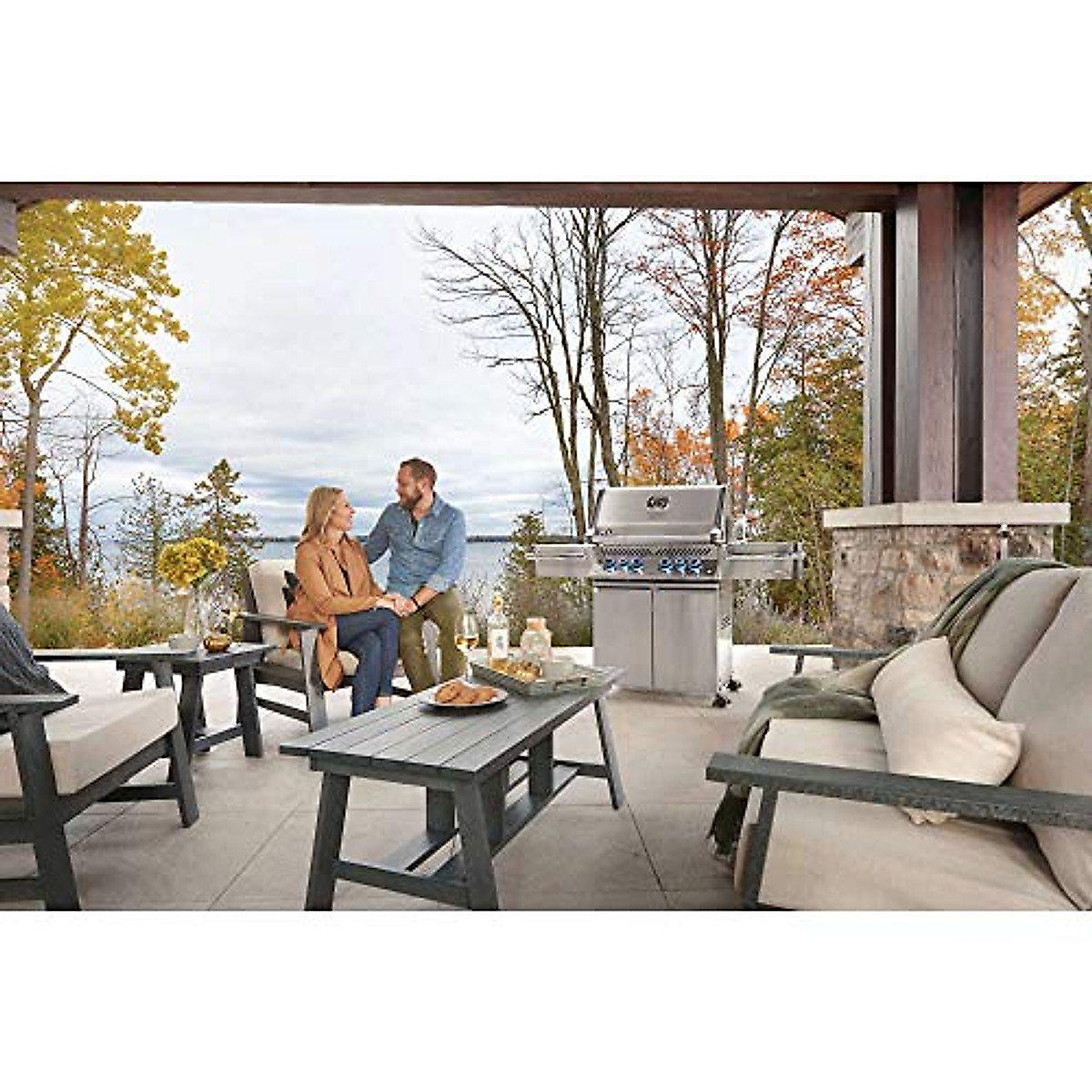 Napoleon PRO500RSIBPSS-3 Prestige PRO 500 BBQ Propane Gas Grill, sq.in. + Infrared Side and Rear Burners, Stainless Steel