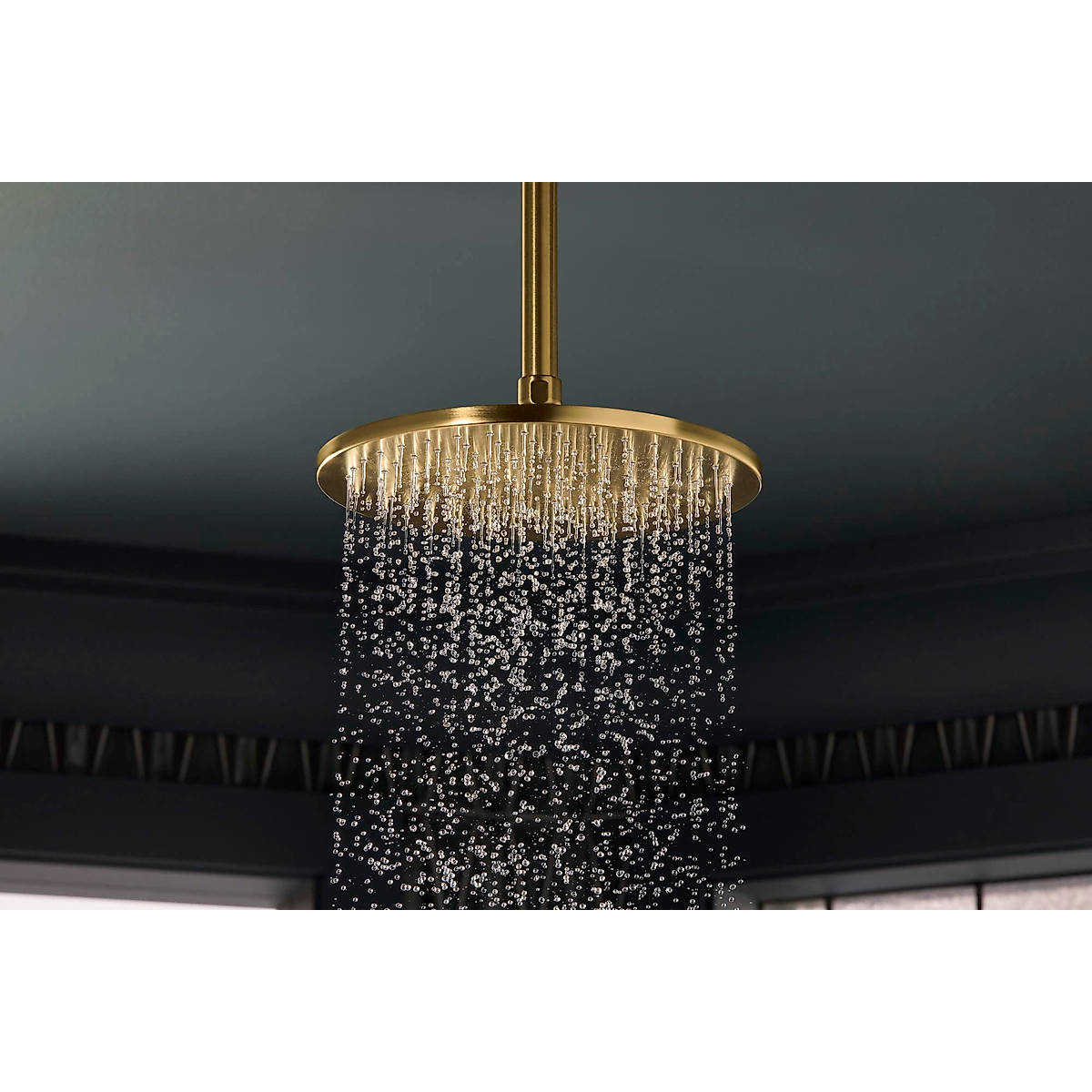 KOHLER 27051-CP Occasion 8" Single-Function Rainhead, Single-Spray Rain Shower Head, Rainfall Shower Head, 2.5 GPM, Polished Chrome