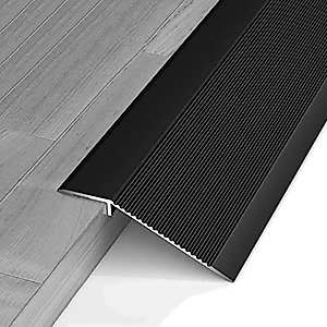 ETULLE Door Transition Strip, Uneven Floor Vinyl Flooring Threshold Ramp/Reducer for Indoor Outdoor Doorway, Non Slip Waterproof Metal Edge Trim Molding (Color : C, Size : W 10CM - L 150cm/59in)