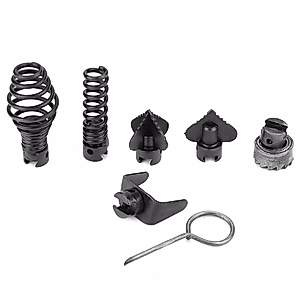 Watris Veiyi Drain Cleaner Combination Cutter Head Set, 7 PCS 16mm Manganese Steel Pipe Dredge Cutter Heads for Pipeline Dredging Machine