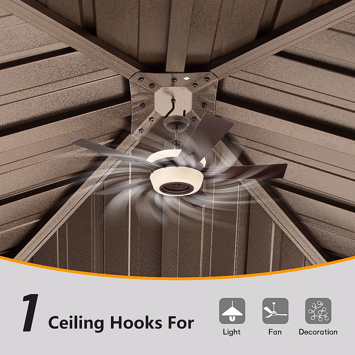 12' x 12' Hardtop Gazebo Outdoor Aluminum Gazebos Wood Grain with Galvanized Steel Double Canopy for Patios Deck Backyard,Curtains&Netting by domi outdoor living