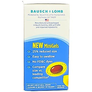 Bausch & Lomb Ocuvite Adult 50+ Eye Vitamin & Mineral Softgels 50 ea (Pack of 9)